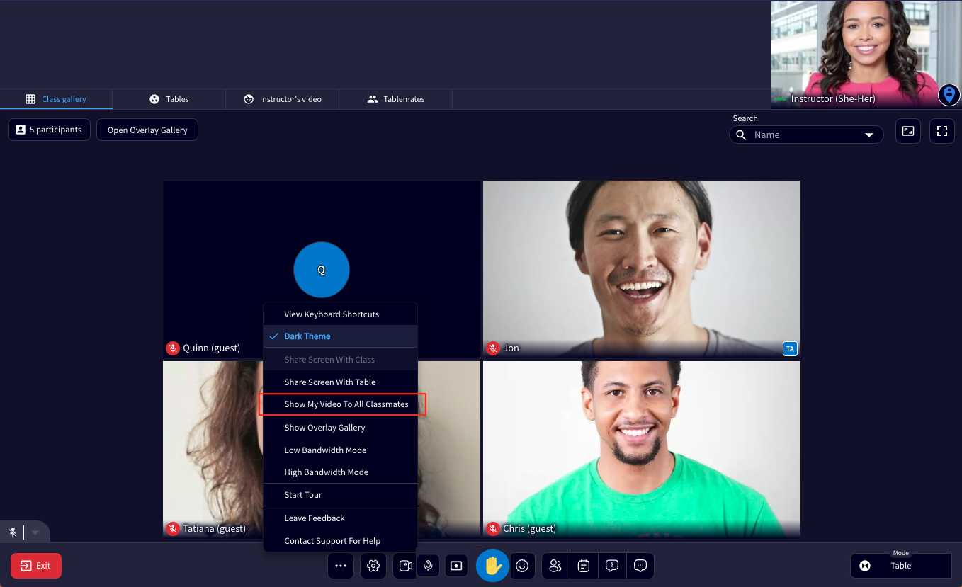 How to Turn Off Your Video for Other Learners – Engageli Help Center