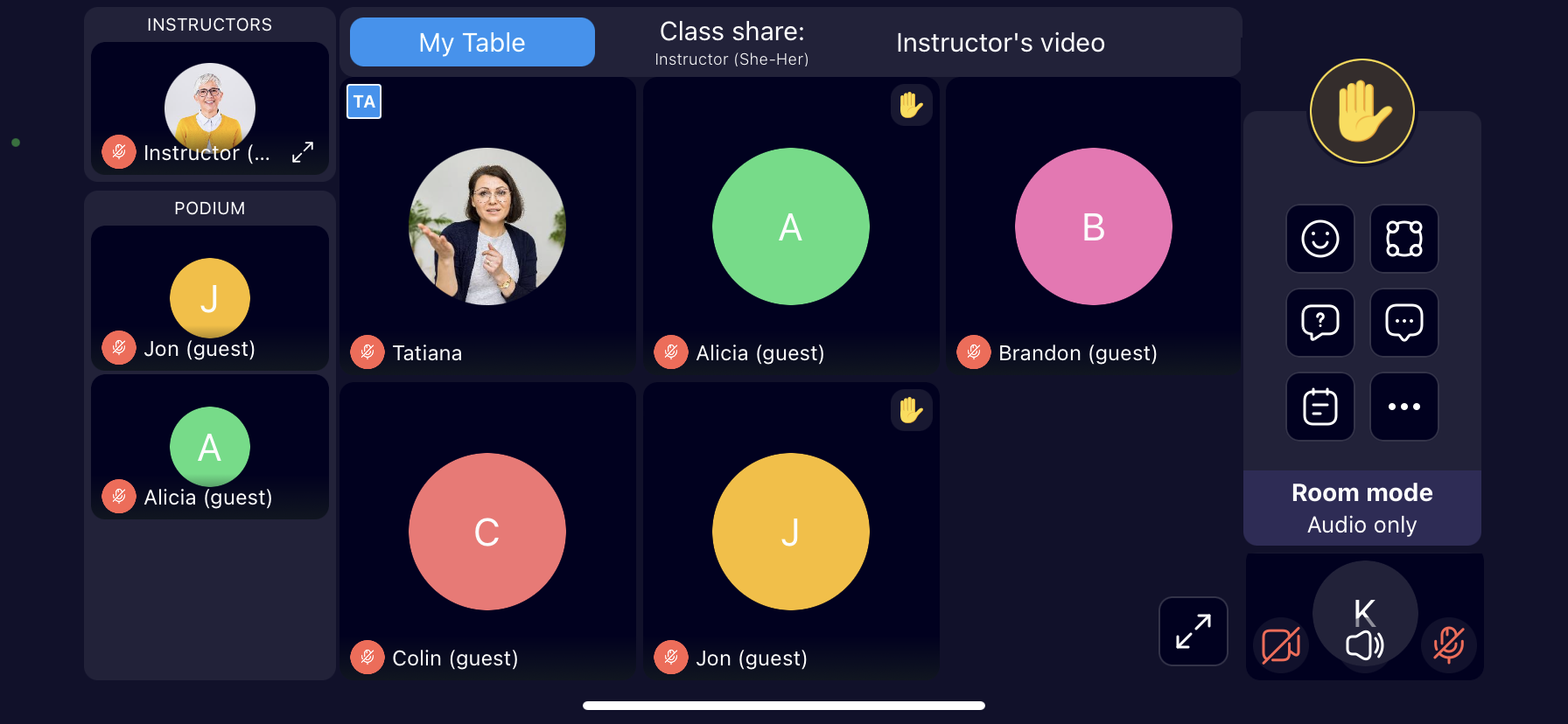 Join Classroom in Audio Only Mode – Engageli Help Center