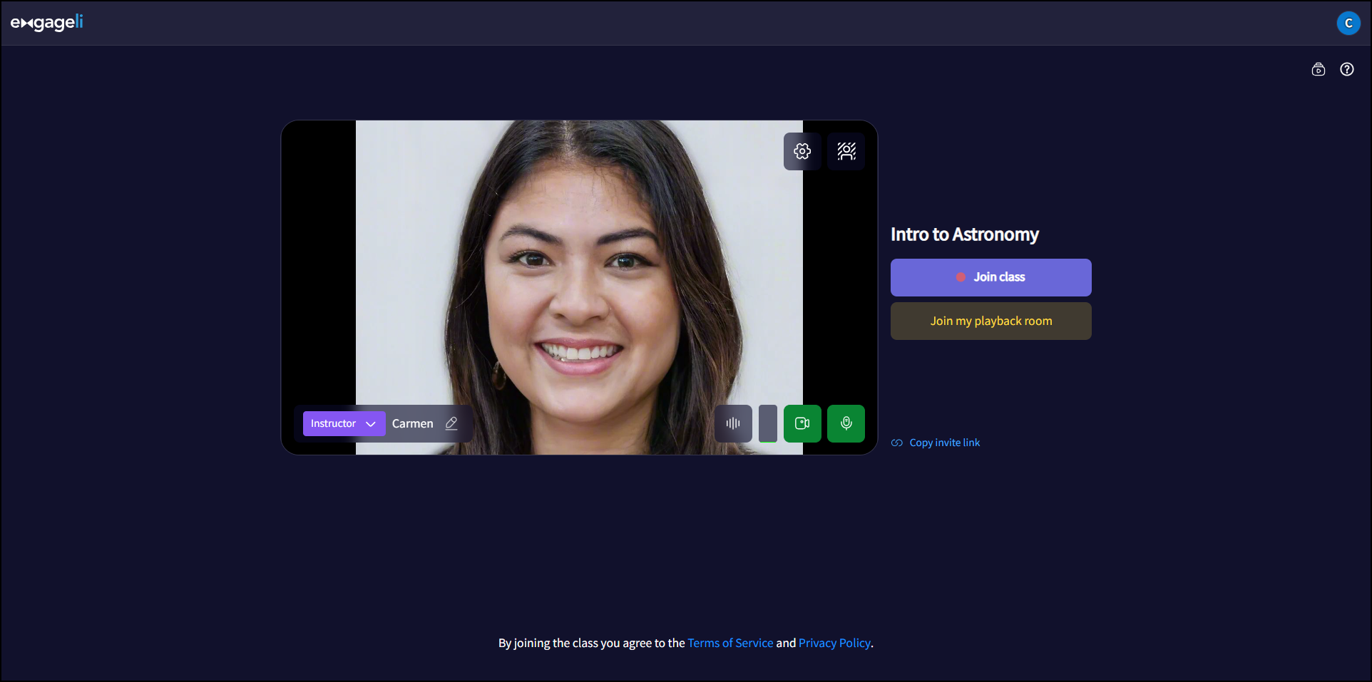 Step 1: How to Login and Launch Your Engageli Virtual Classroom ...